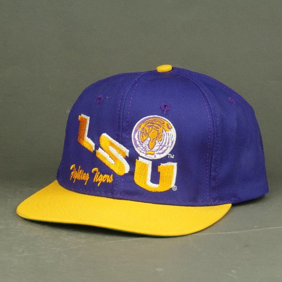Vintage | Accessories | Vintage 98s Lsu Mi Usa Fighting Tigers Snapback ...